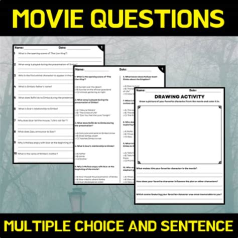 The Spiderwick Chronicles 2008 Movie Guide Questions Activities