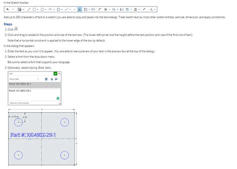 Text Not Scaling Or Dimensioning — Onshape
