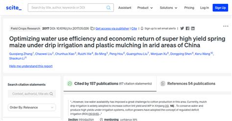 Optimizing Water Use Efficiency And Economic Return Of Super High Yield Spring Maize Under Drip