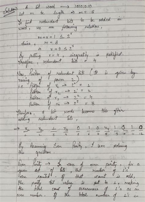 Solved Suppose An 8 Bit Data Word M Stored In Memory Is 10101010 Using Course Hero