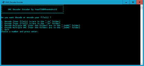 Decode Or Encode OMC Files With OMC Decoder Android Development And