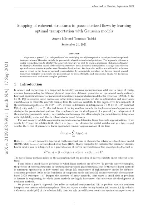 pdf mapping of coherent structures in parameterized flows by learning