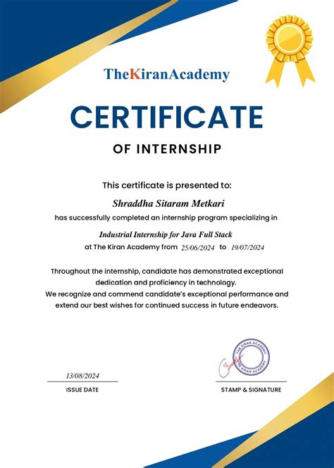 Shraddha Metkari On Linkedin Javafullstack Internship