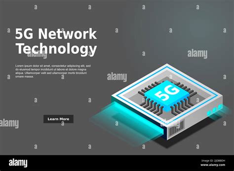 5g Network Processor Illustration Mobile Wireless Internet Of Next