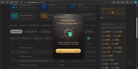 Leetcode 50daychallenge Achievementunlocked Codingjourney Vaishnavi Singh
