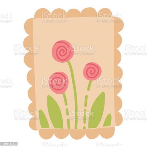 메일 엽서 및 엽서 벡터 플랫 만화 일러스트레이션이있는 컬렉션 봉투 다양한 공예 종이 편지 문구류 왁스 및 흰색에 고립 된 수제 카드 공예에 대한 스톡 벡터 아트 및 기타