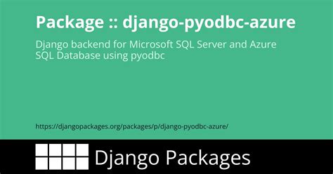Django Packages Django Pyodbc Azure