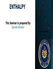 Understanding Enthalpy Key To Energy Storage And Conversion Course Hero