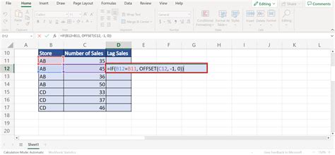 How To Create A Lag Function In Excel Sheetaki