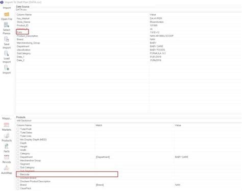 My Data Is Not Importing Correctly To My Planogram Dotactiv Powerbase