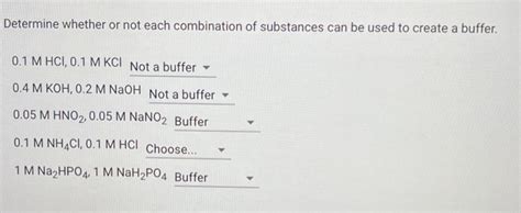 Solved Determine Whether Or Not Each Combination Of