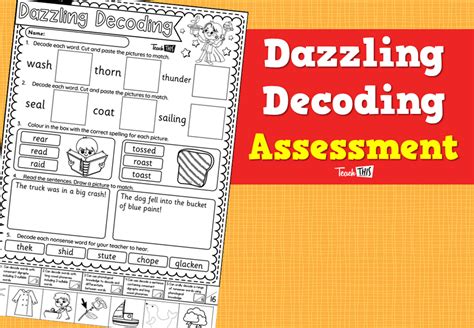Dazzling Decoding Assessment Teacher Resources And Classroom Games Teach This