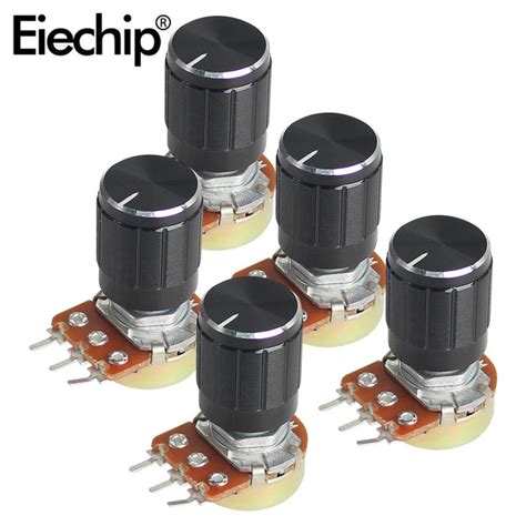 5 Sets Wh148 1k 10k 20k 50k 100k 500k Ohm 15mm 3 Pin Linear 5 Sets Wh148 1k 10k 20k 50k 100k 500k Ohm 15mm 3 Pin Linear