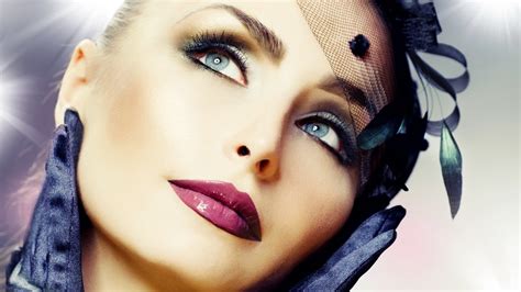 Girl Face Hat Gloves Girl Photo Wallpaper Preview