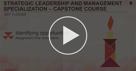Module 3 Assignment 1 Overview Module 3 Identifying Opportunities
