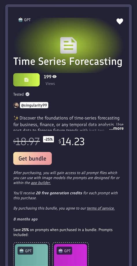 Time Series Forecasting Gpt4 Turbo 👾 R Aiprompt Requests