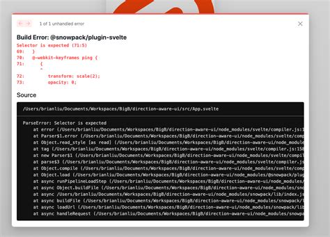 [snowpack][svelte] snowpack plugin svelte complains no selector for animate xxx classes · issue