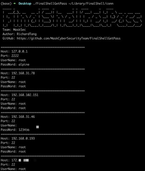 GitHub MaskCyberSecurityTeam FinalShellGetPass FinalShellGetPass是一款