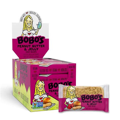 Bobos Peanut Butter And Jelly Oat Bars Gluten Free Vegan Snack 12