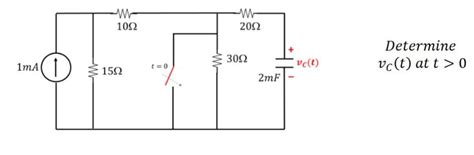 Solved Determine VC T At T 0 Chegg Com