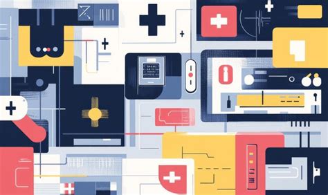 Abstract Background With Flat User Interface Elements Vector