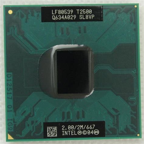 Intel Celeron Dual Core T2500 2 0ghz 2mb 667 Cpu Processor Sl8vp Tested Good Ebay