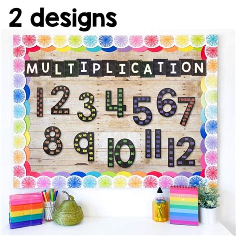 Multiplication Facts Number Posters Skip Counting Posters Rainbow Classroom