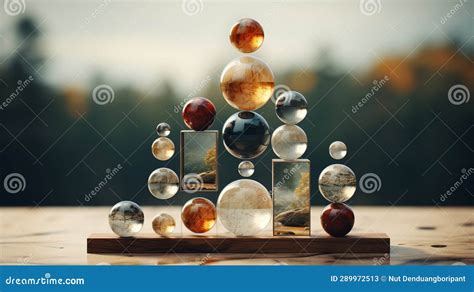 Visual Impact Of Square Triangle And Circle Intersections Stock