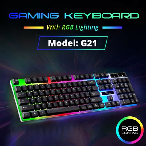Gaming Keyboard Rgb Lighting G21 Elevate Your Gaming Setup With