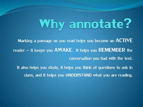 Annotation How To Have A Conversation With The Text Ppt Download
