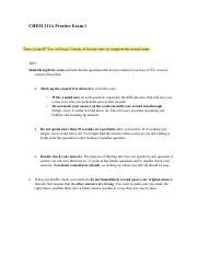 Strategies For CHEM A Practice Exam Success Course Hero