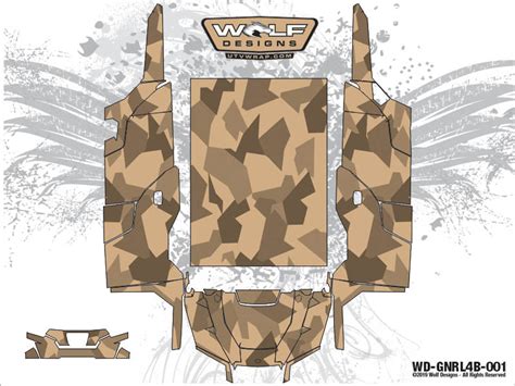 Polaris General 4 Utv Graphics Wrap Kit