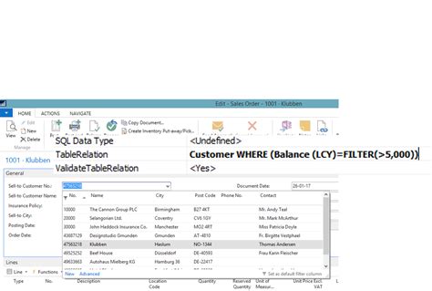 Microsoft Dynamics Navbusiness Central Table Relations In Dynamics Nav