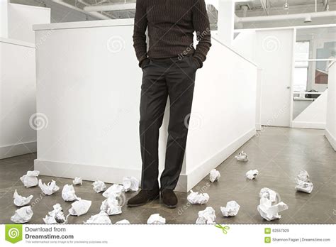Office Worker With Crumpled Paper Stock Image Image Of Cropped Heart 62557029