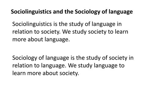 Ppt Sociolinguistics Powerpoint Presentation Free Download Id 2132188