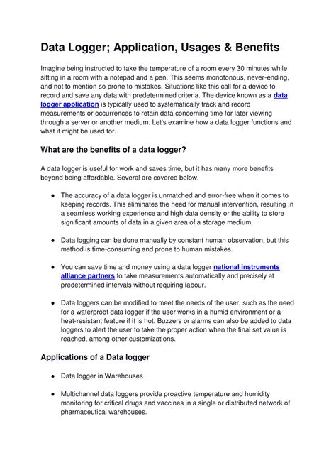 Ppt Data Logger Application Usages And Benefits Powerpoint Presentation Id 11966735