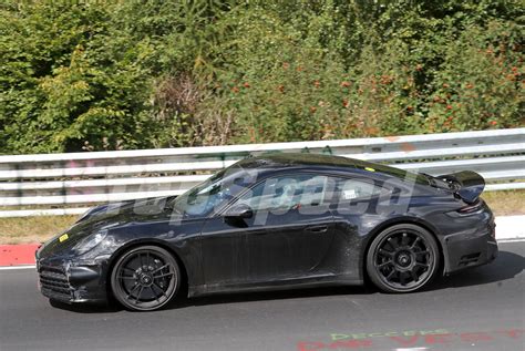 Spy Shots An Early Look At The 2023 Porsche 911 Gts Hybrid