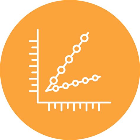 Scatter With Straight Lines Line Circle Background Icon 17693918 Vector