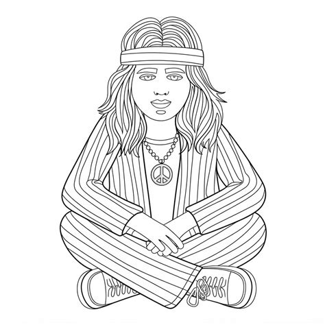 Hippie Ausmalbilder Malvorlagen Hippie Zum Ausdrucken