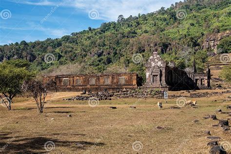 Vat Phou Templo Wat Phu En El Sur De Laos Foto De Archivo Imagen De