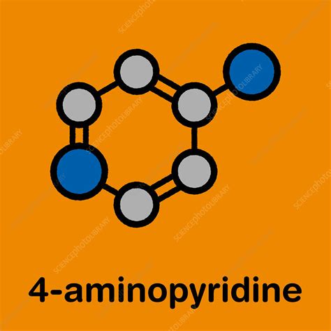 Fampridine Multiple Sclerosis Drug Molecular Model Stock Image F0251549 Science Photo