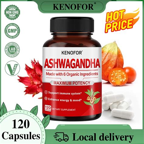 Kenofor Ashwagandha อาหารเสริม เพิ่มความเครียด พยุงพลังงาน นอนไม่หลับเป็นครั้งคราว Mood Boost