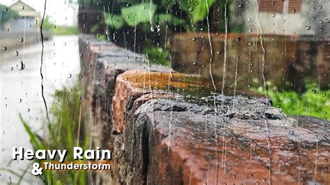 Расслабляющий дождь чтобы уснуть за 5 минут Дождь и гроза на террасе в туманном лесу Youtube
