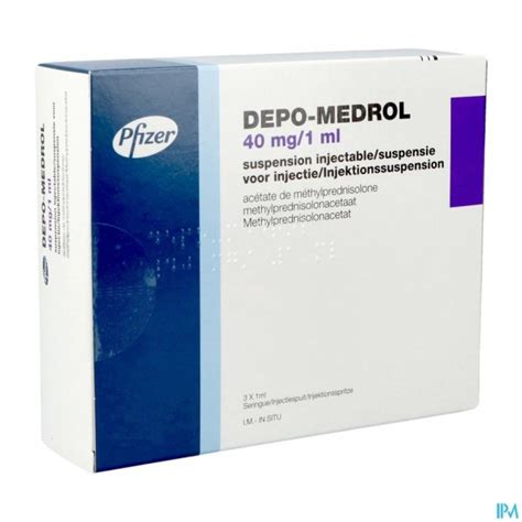 Depo Medrol Ser Inj 3 X 40mg 1ml Apotheek Sollie