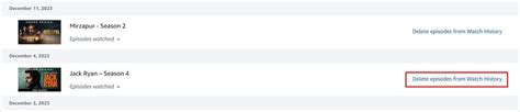 How To Delete Amazon Prime Watch History