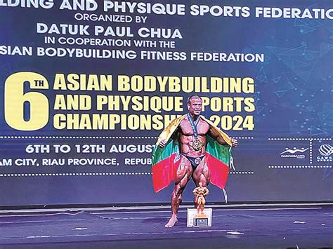 ၅၆ ကြိမ်မြောက် အာရှကာယဗလနှင့် ကာယကြံ့ခိုင်မှု အားကစားပြိုင်ပွဲတွင် မြန်မာနိုင်ငံမှ ရွှေတံဆိပ်န