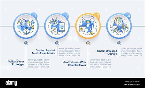 Usability Testing Advantages Circle Infographic Template Stock Vector