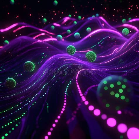 Streams Of Data Flow In A Flowing Wave Each Data Particle Is A Ball