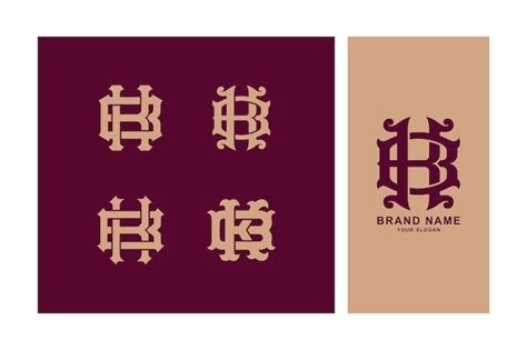 Premium Vector Letters Bk Or Kb Monogram Template Logo Initial For