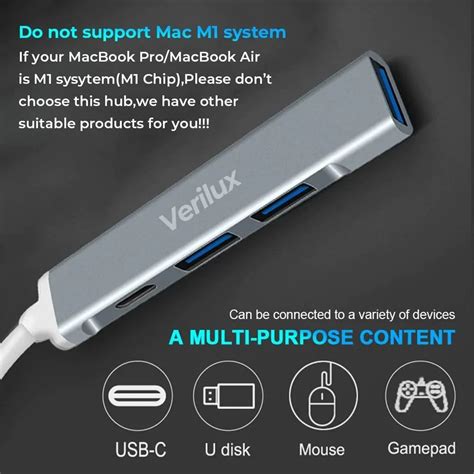 Verilux In Type C Hub USB Port Model Name Number EB EB At Piece In